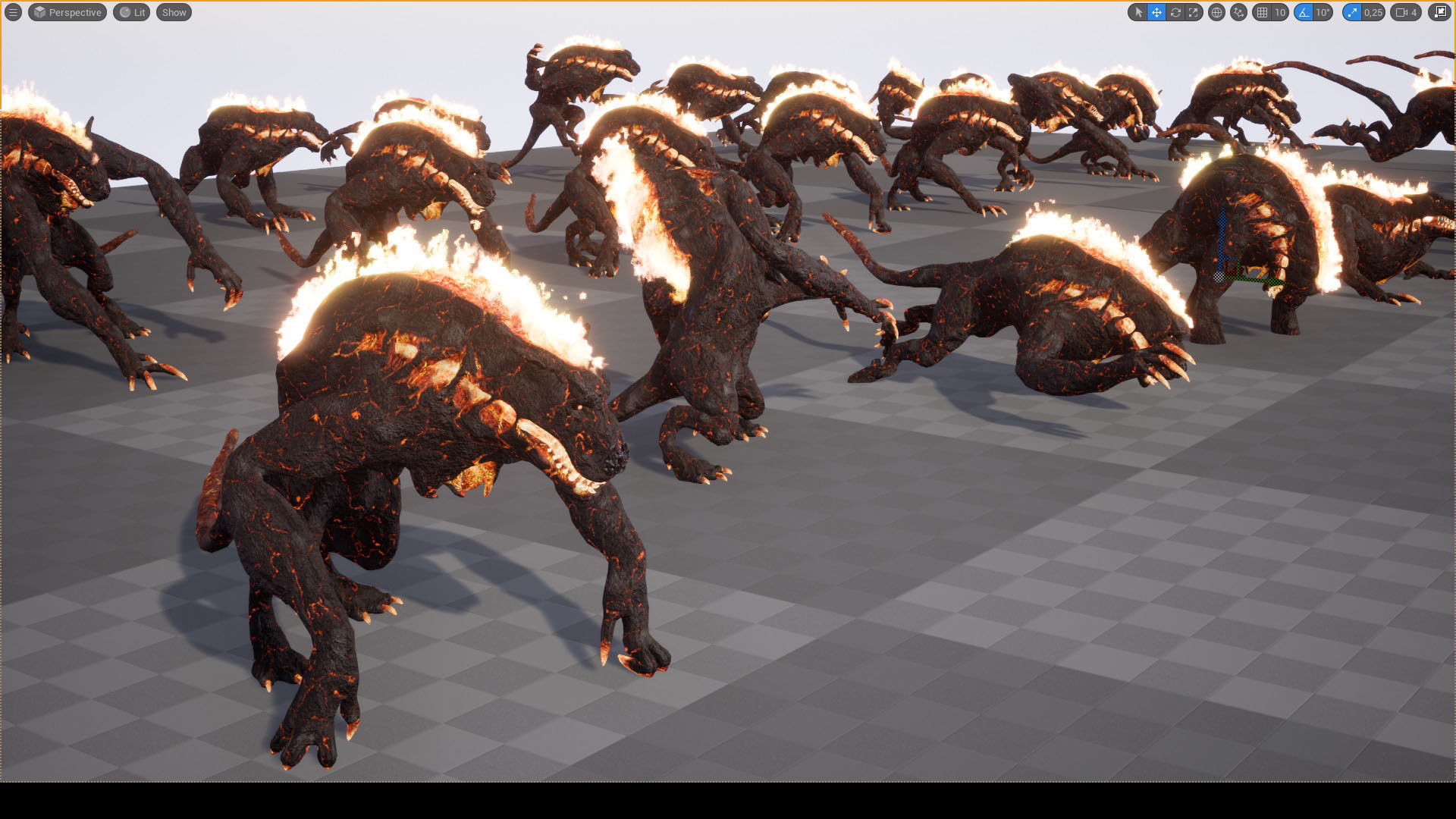 3D model Hell Hound Low-poly game engine ready 3D model VR / AR / low ...