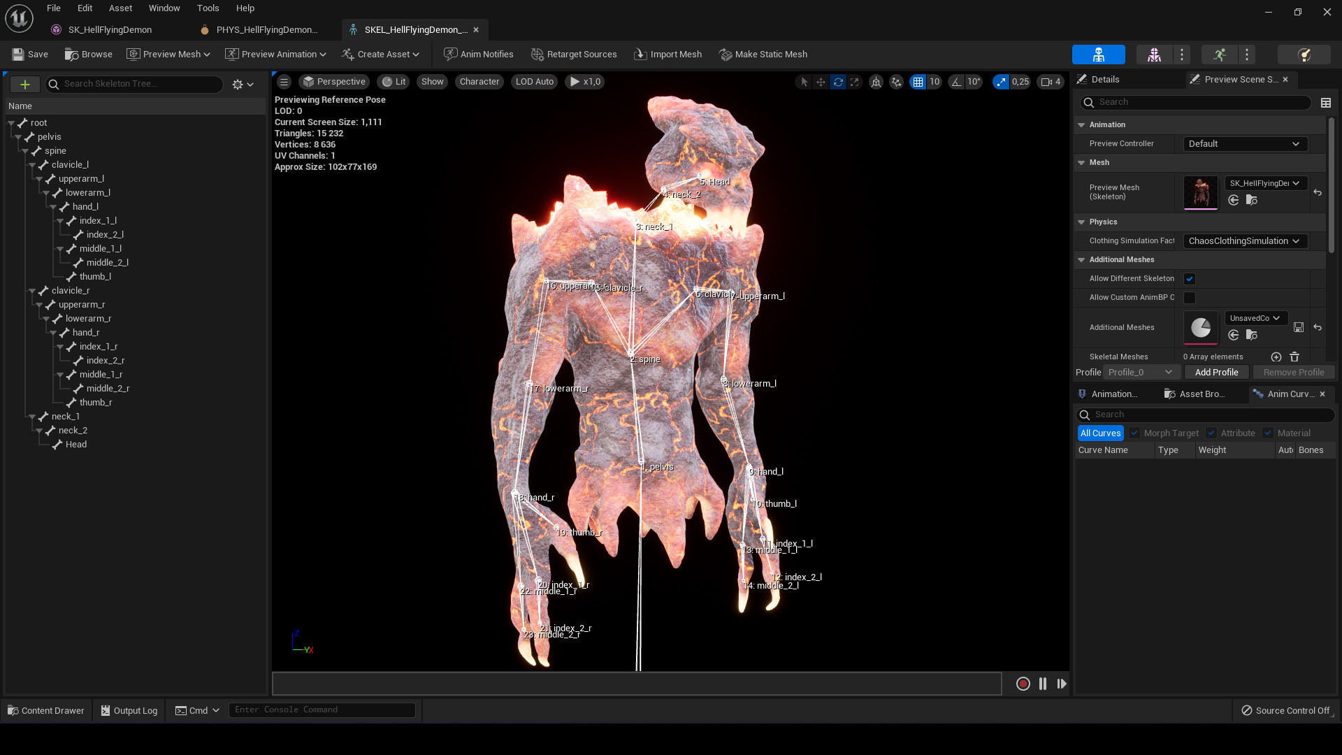 3D model Hell Flying Demon Low-poly game engine ready 3D model VR / AR ...