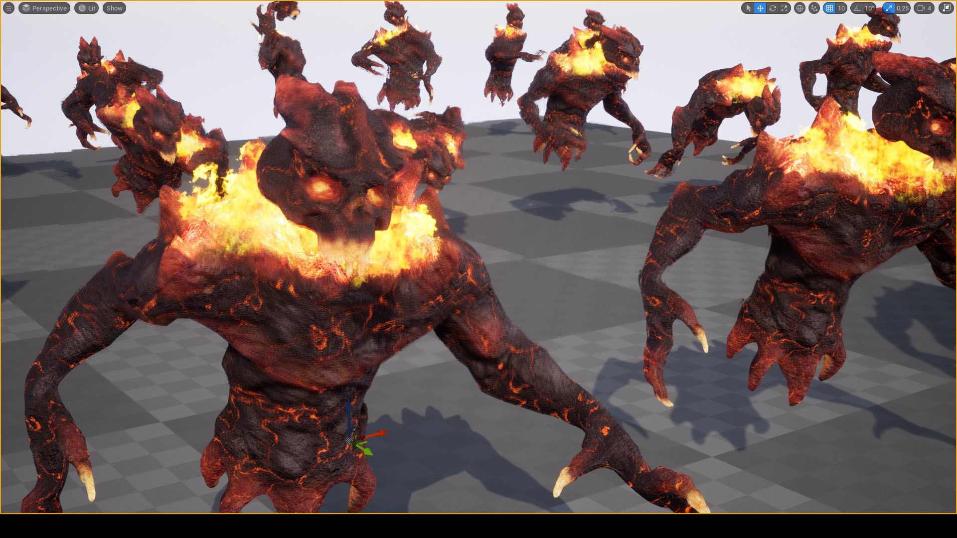 3D model Hell Flying Demon Low-poly game engine ready 3D model VR / AR ...