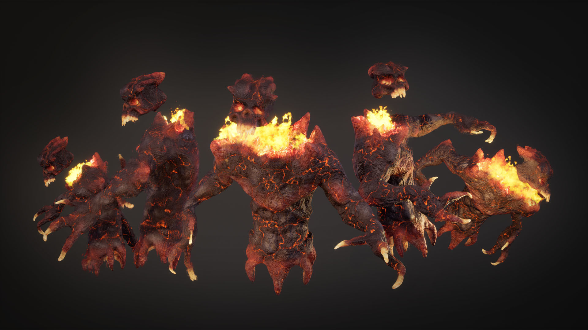 3D model Hell Flying Demon Low-poly game engine ready 3D model VR / AR / low-poly | CGTrader