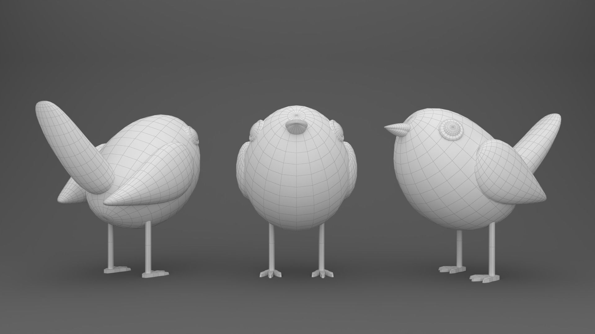 3D model Stylized Cute - Sparrow Bird VR / AR / low-poly | CGTrader
