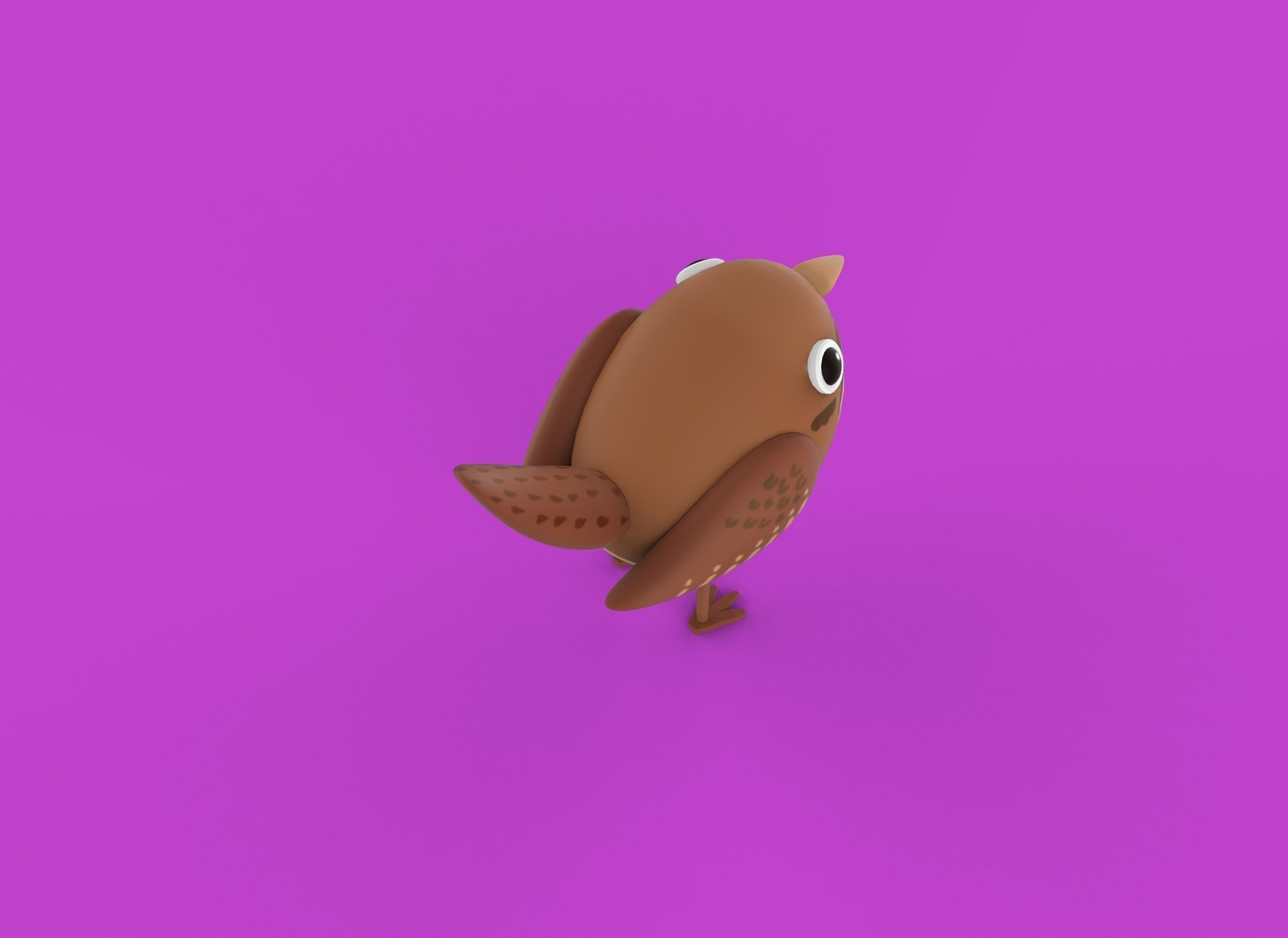 3D model Stylized Cute - Sparrow Bird VR / AR / low-poly | CGTrader