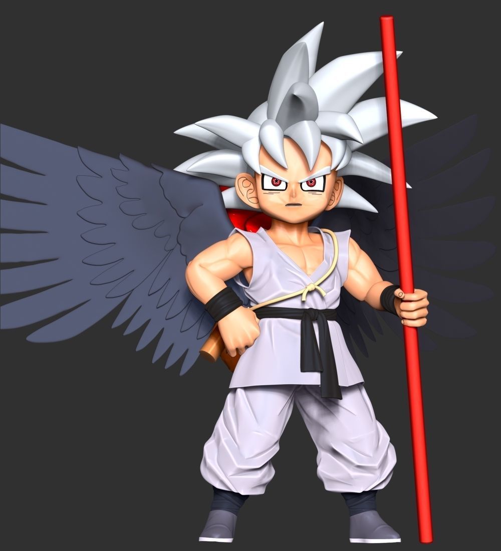 Goku Seraphim - Dragon Ball 3D model 3D printable | CGTrader