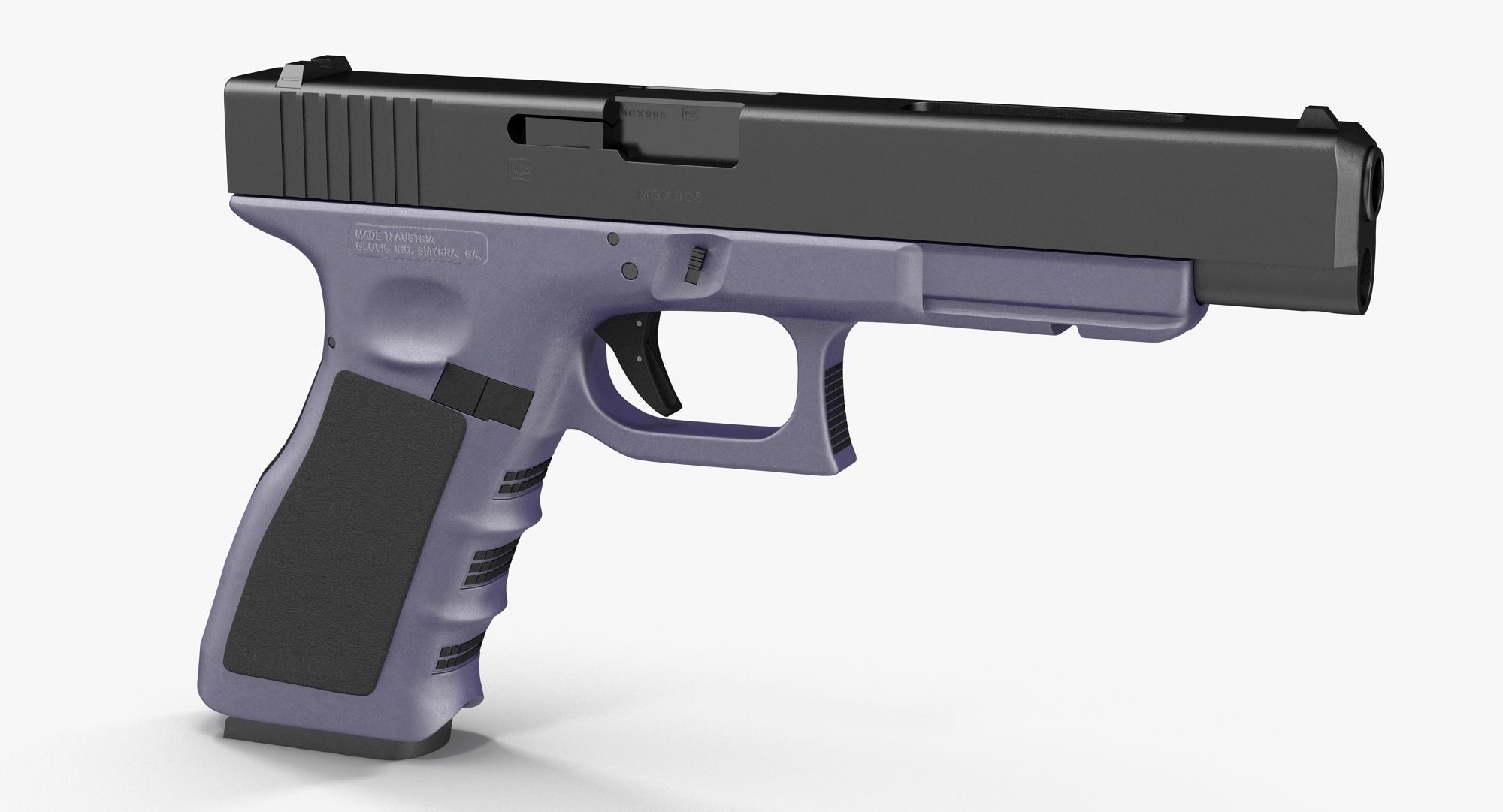 3D model Glock 34 Purple VR / AR / low-poly | CGTrader