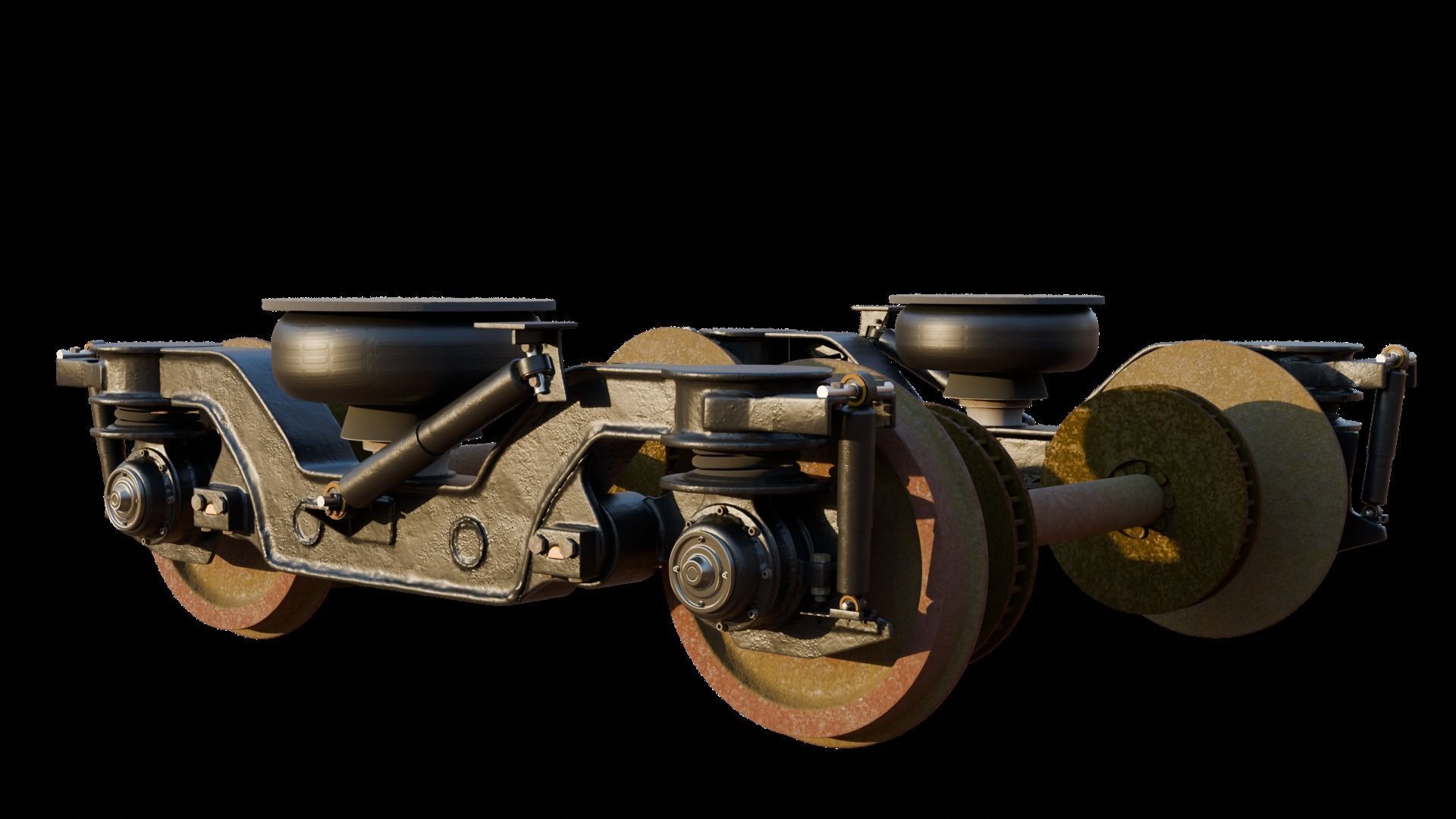 Train Bogie 3D model | CGTrader