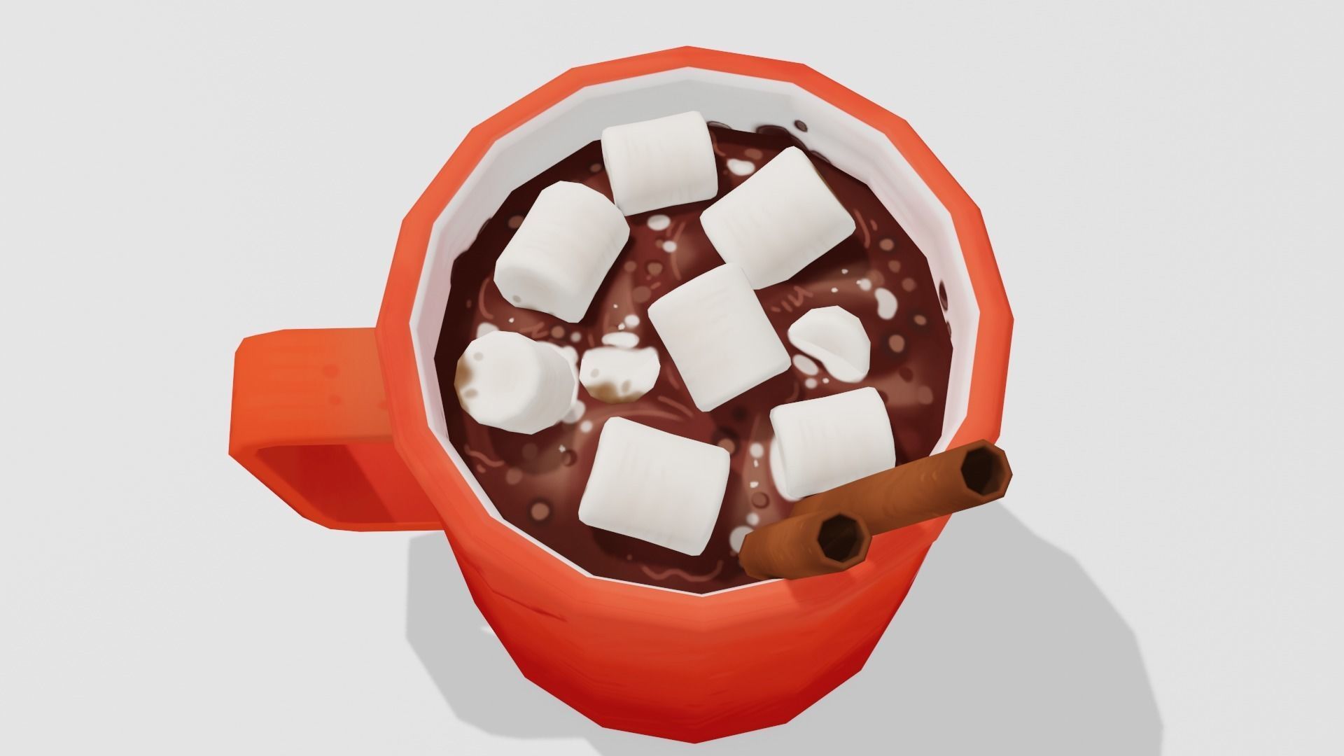 Hot Cocoa - Hand Painted 3D model | CGTrader