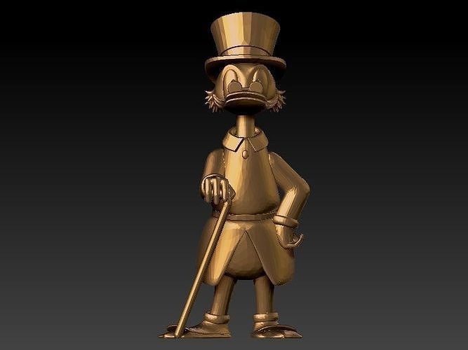 Scrooge McDuck 3D model 3D printable | CGTrader