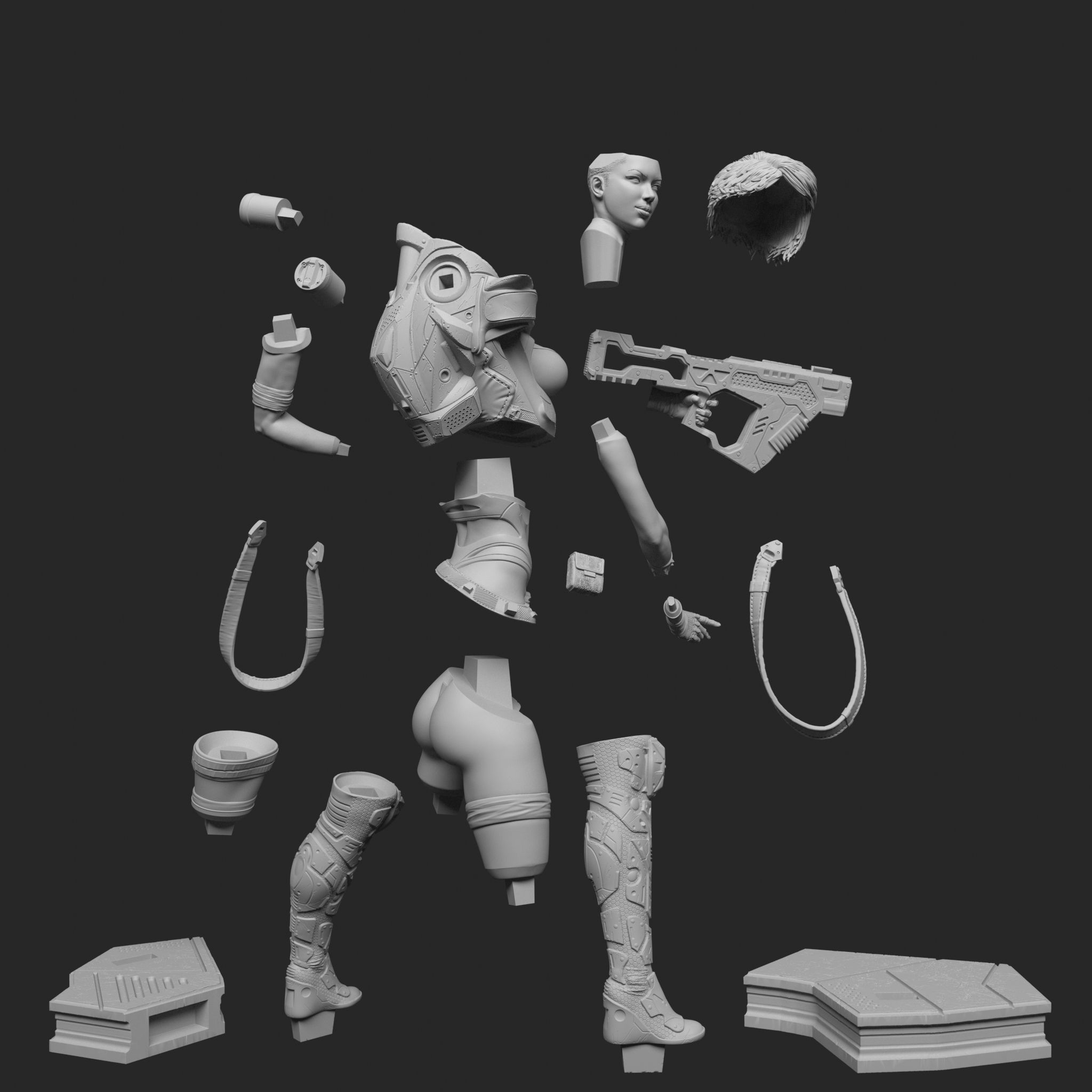 EVA stl file 3D model 3D printable | CGTrader