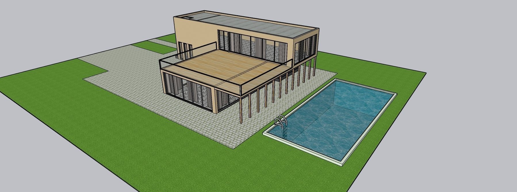 modern villa concept 3D model | CGTrader