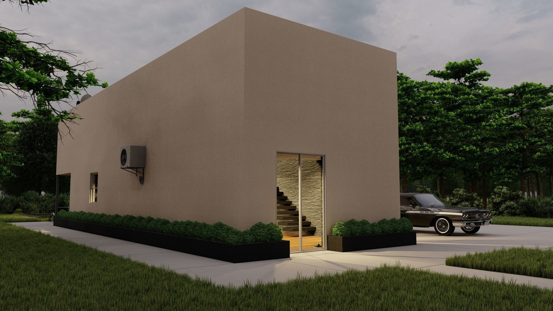 modern villa concept 3D model | CGTrader