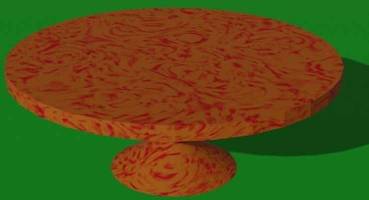 3D Rounded Table 3D model 3D printable | CGTrader