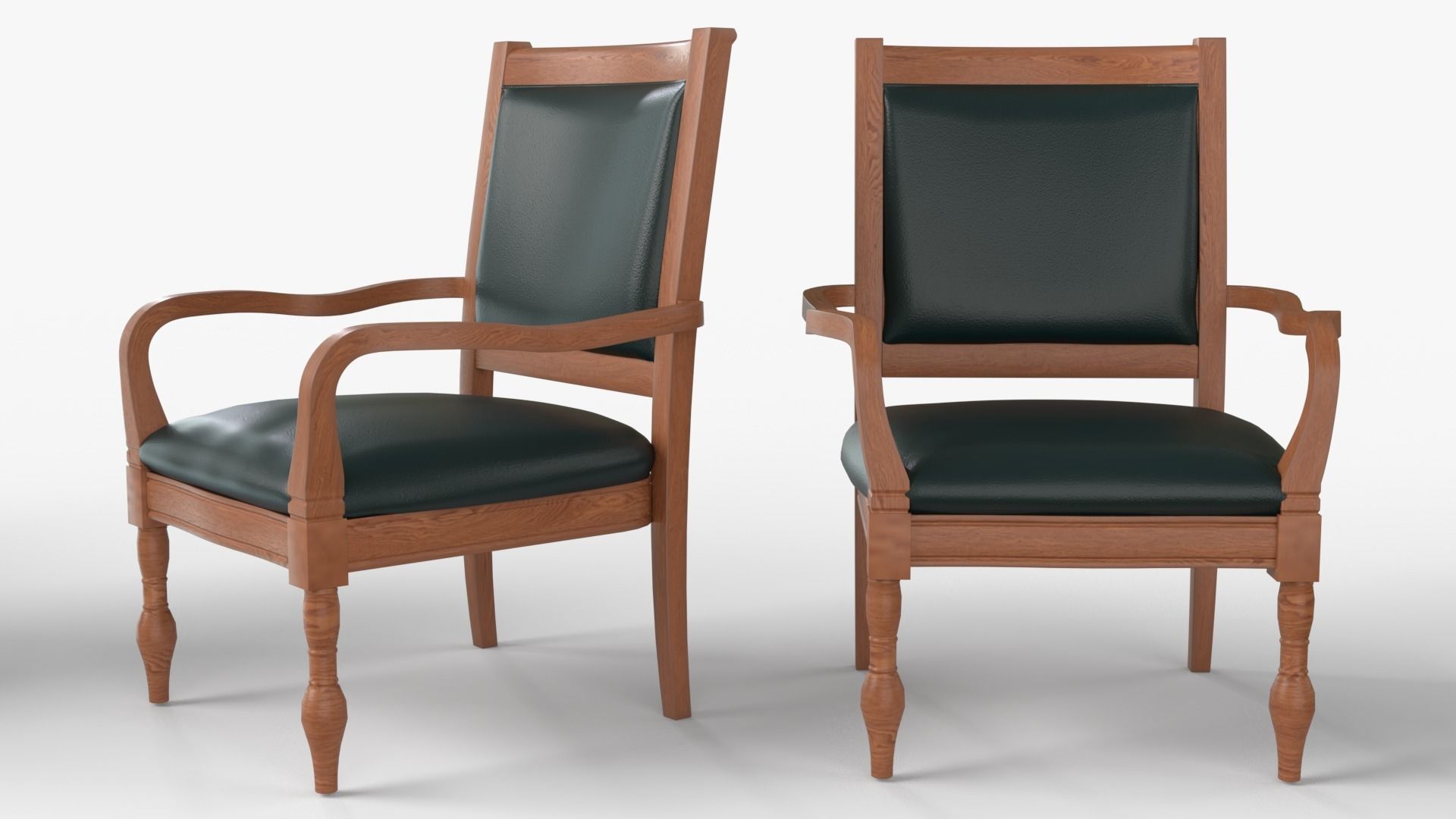 Light Chess and Pedestal Game Table and Chairs 3D model | CGTrader