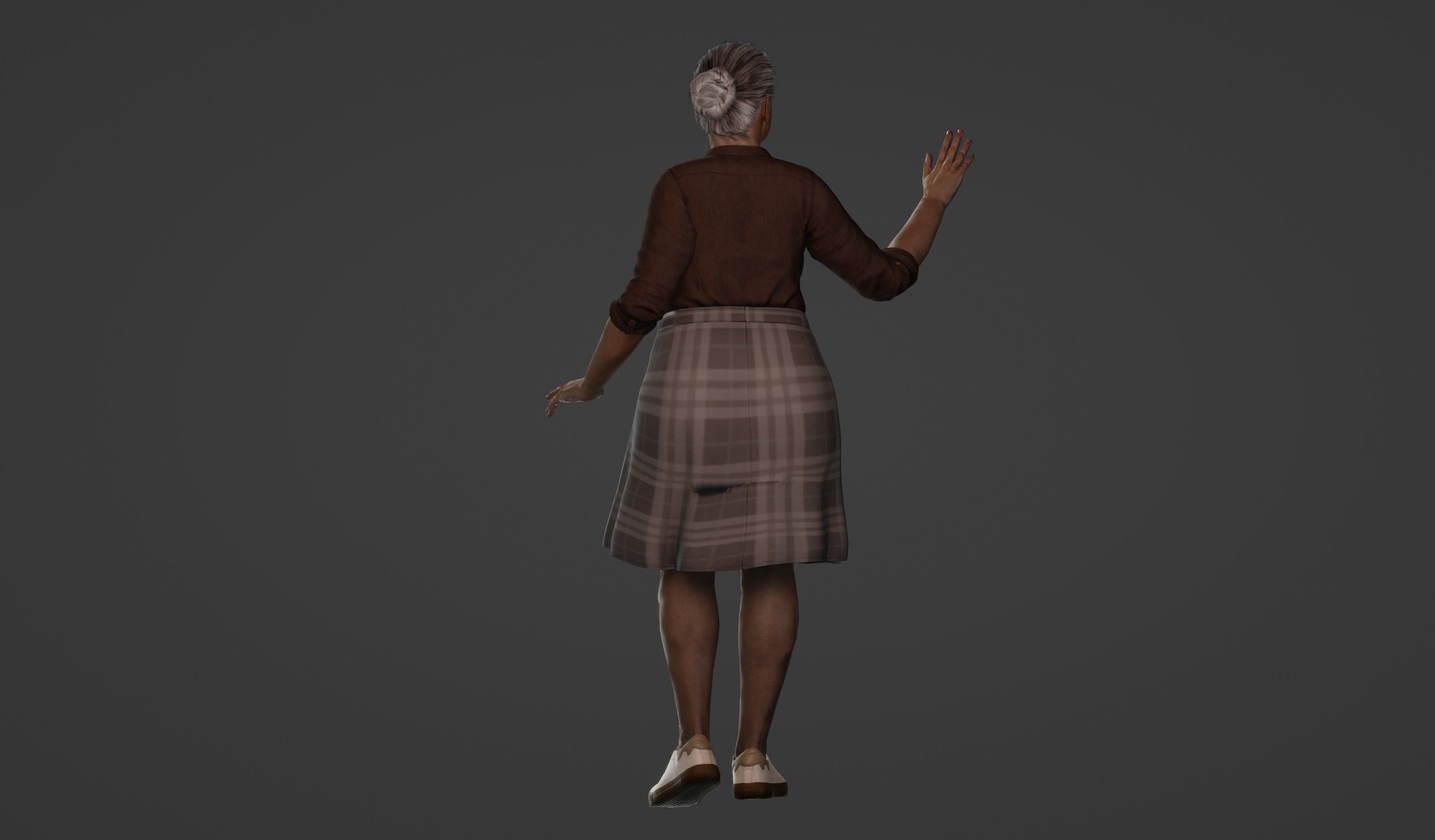 Realistic Sad Granny 3D model | CGTrader