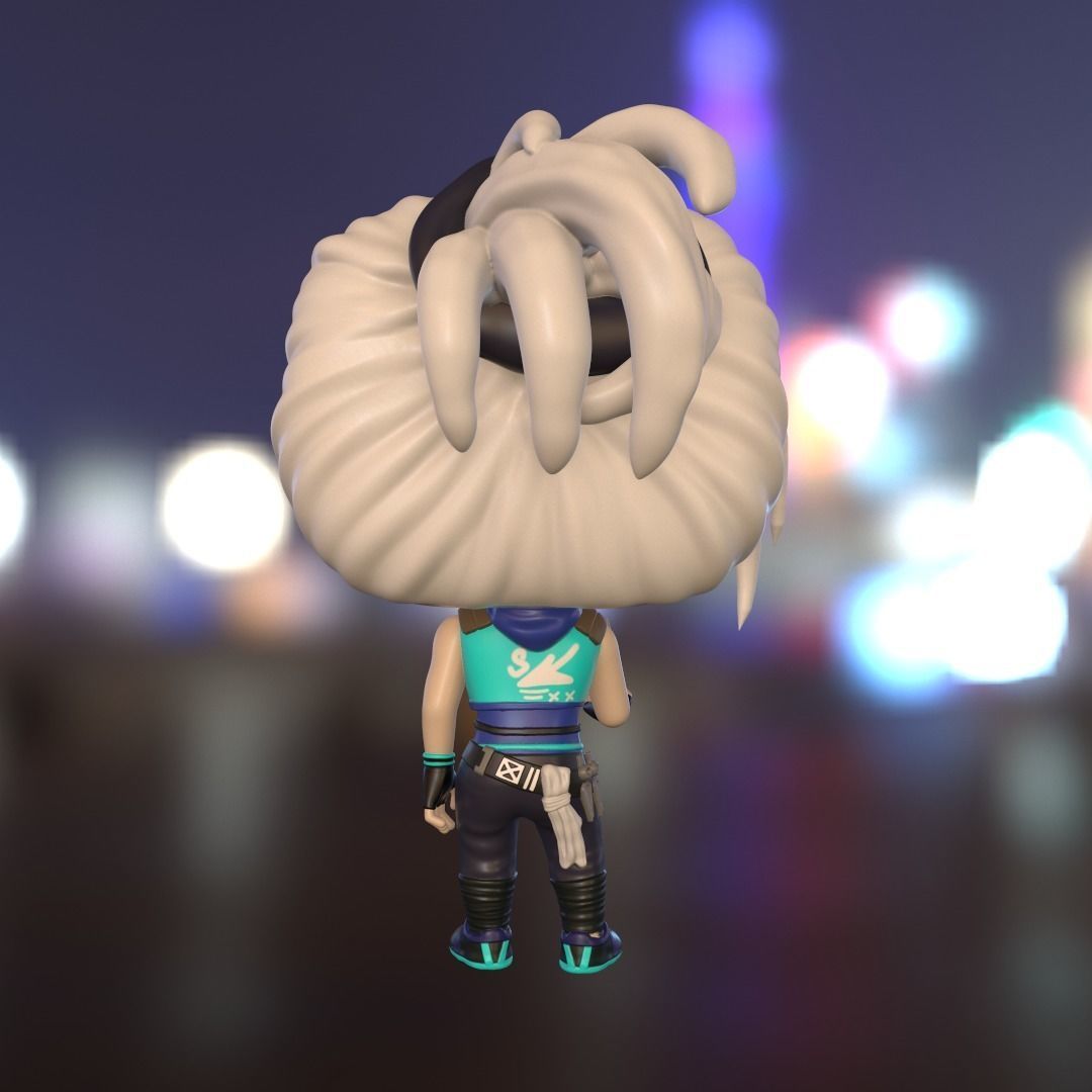 Funko Jett - Valorant 3D model 3D printable | CGTrader