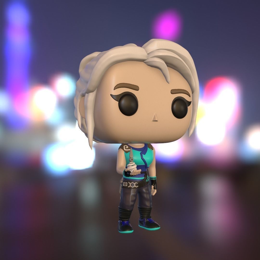 Funko Jett - Valorant 3D model 3D printable | CGTrader