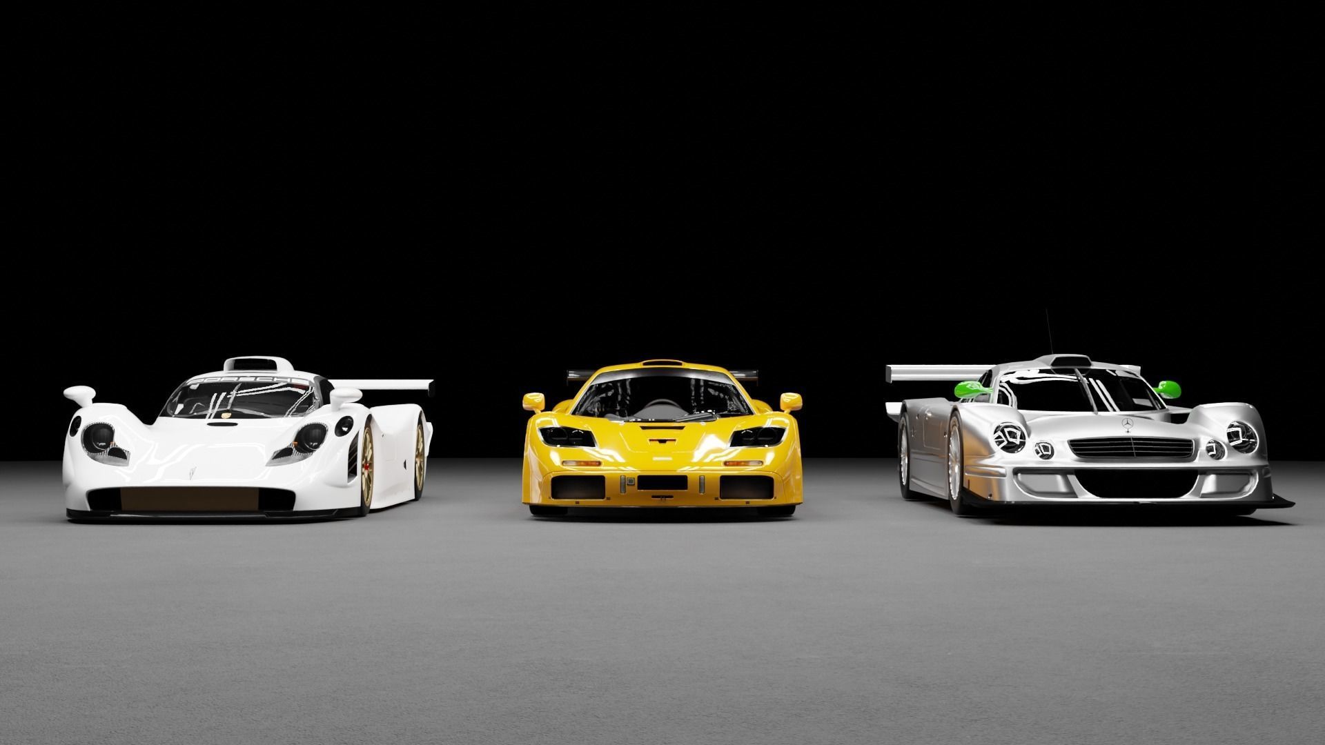 Holy Trinity 90s Car Pack 3D model animated rigged | CGTrader