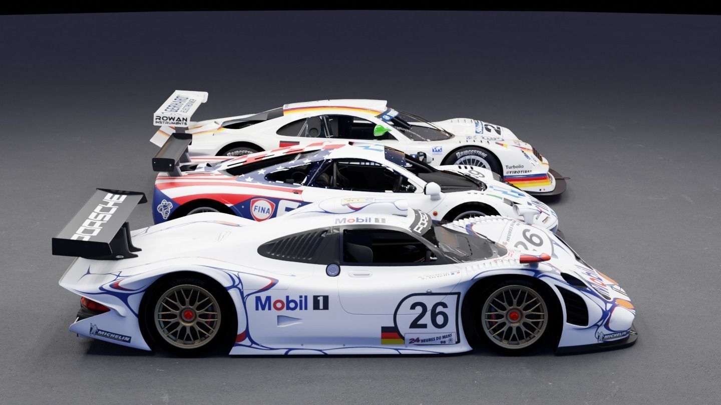 Holy Trinity 90s Car Pack 3D model animated rigged | CGTrader