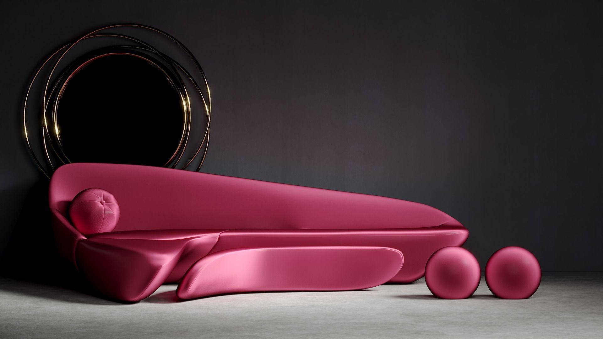 3D model Moon System - Sofa - Boucle - B AND B Italia VR / AR / low-poly | CGTrader