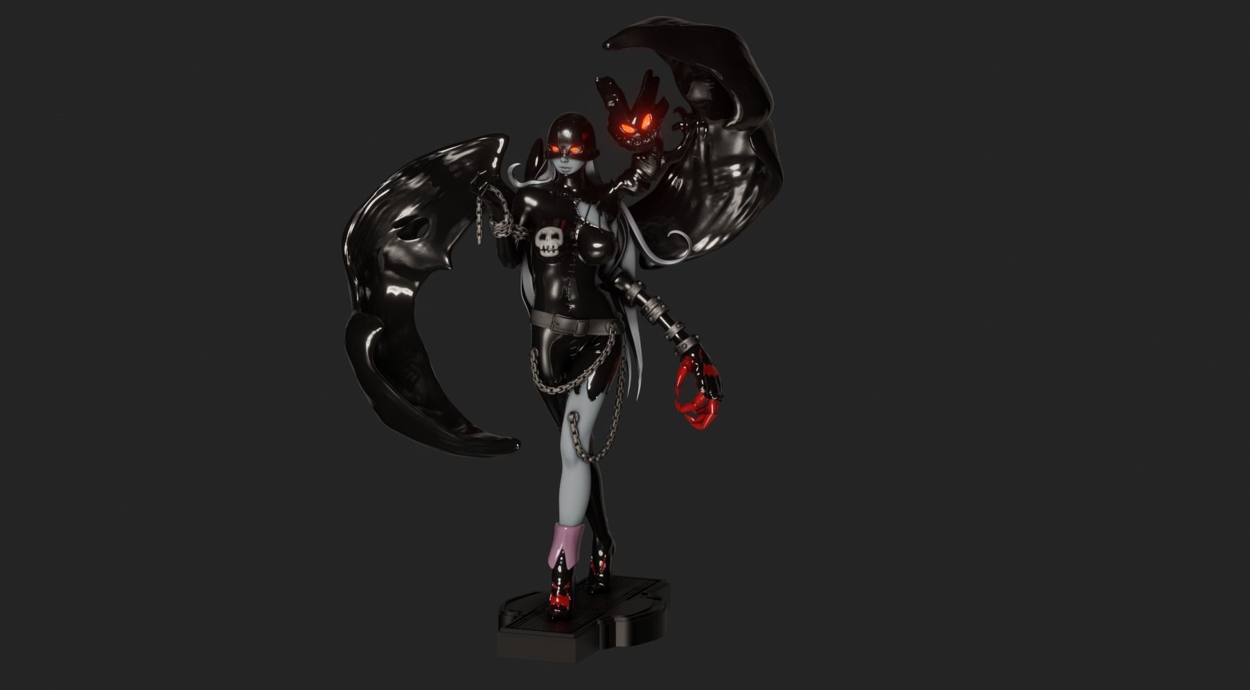 Lady Devimon - 1TO10 STL FILE 3D PRINT MODEL 3D model 3D printable | CGTrader