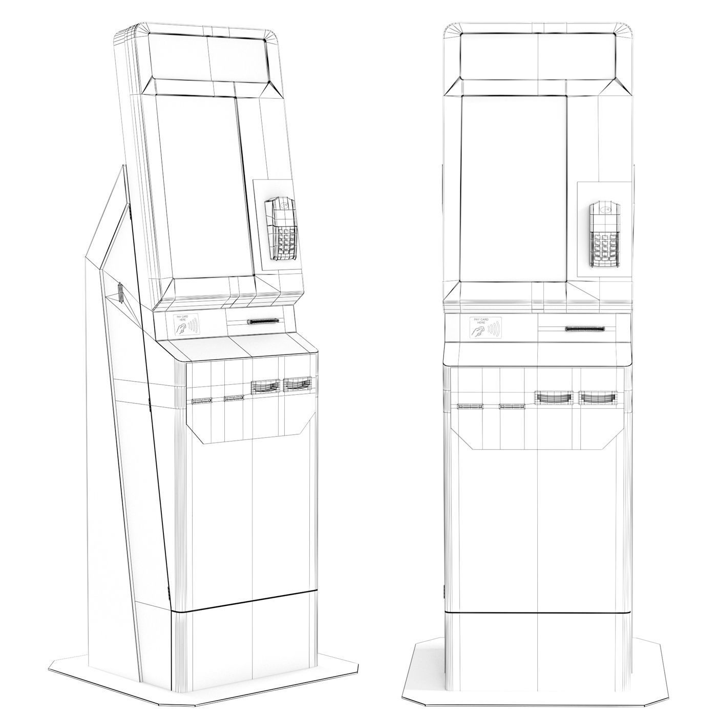 Self-service kiosk Parafait 3D model | CGTrader