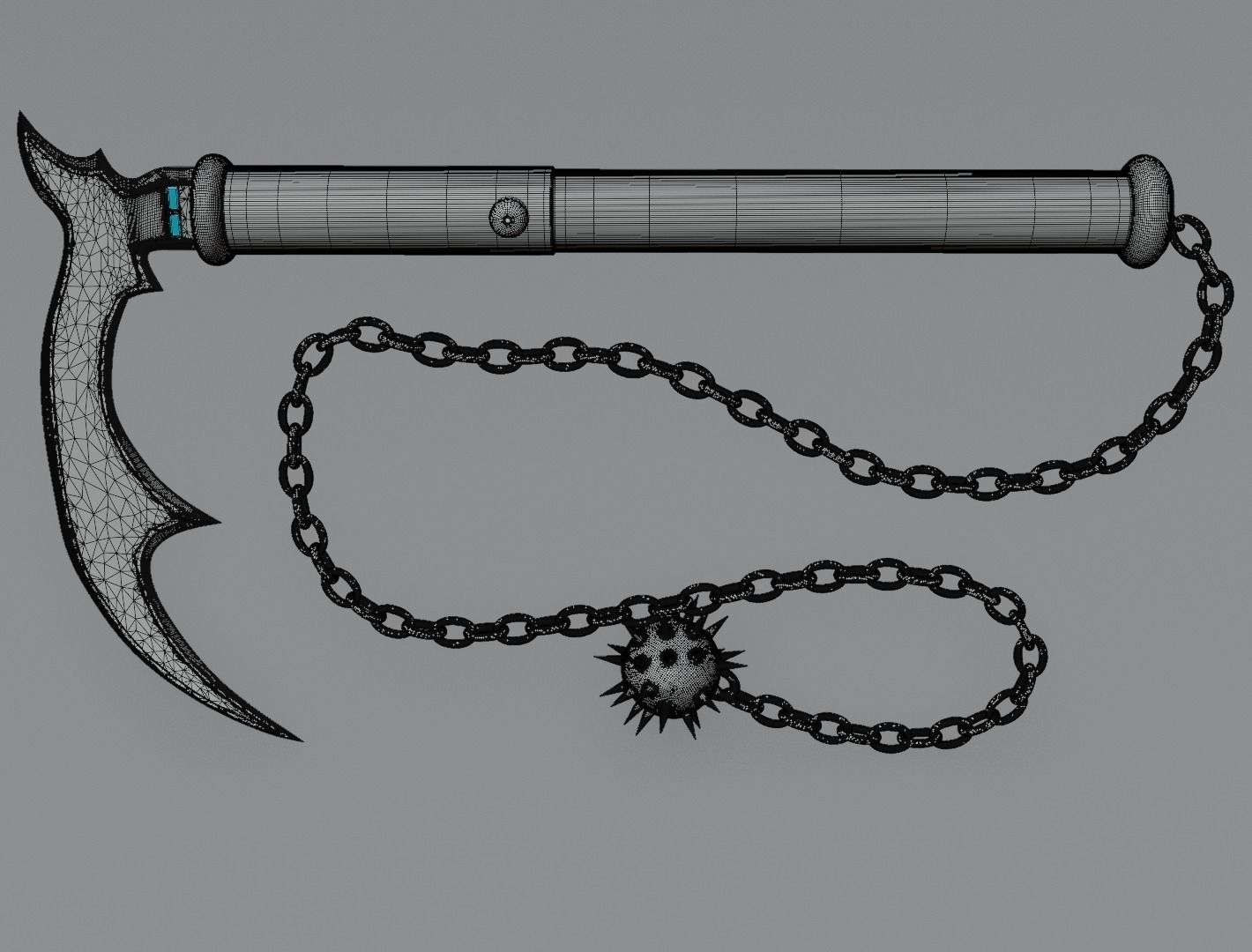 Haevy kusarigama 3D model for 3D print 3D model | CGTrader