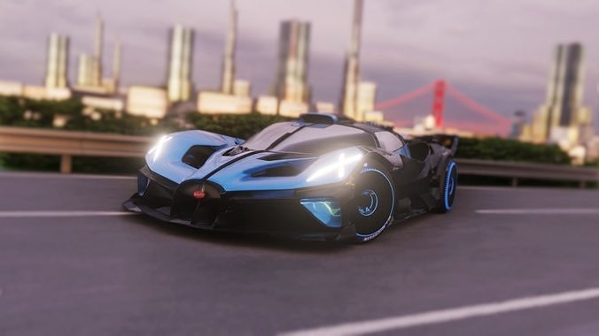 Bugatti Bolide SK Model 3D model rigged | CGTrader