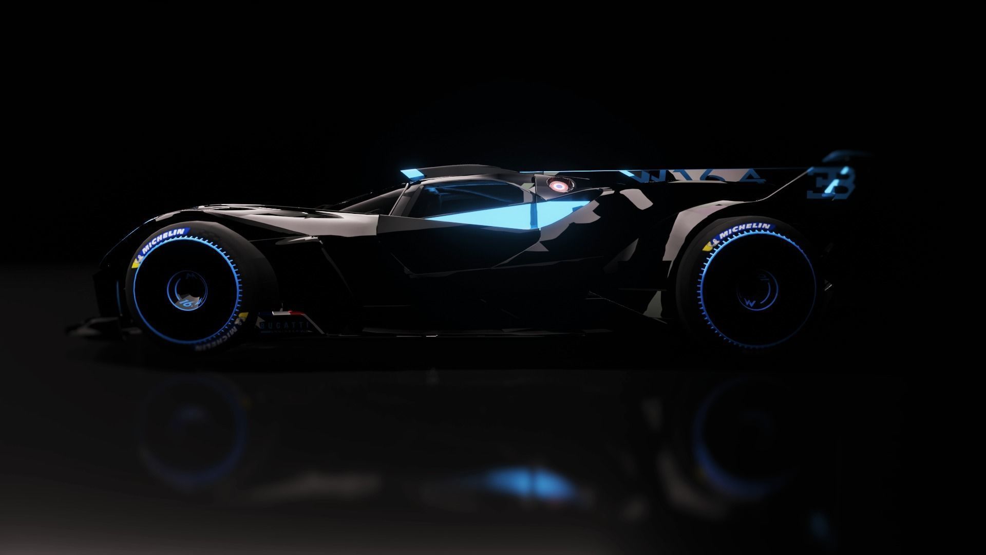 Bugatti Bolide SK Model 3D model rigged | CGTrader