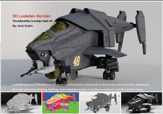 ThunderStrike Model free 3D model | CGTrader