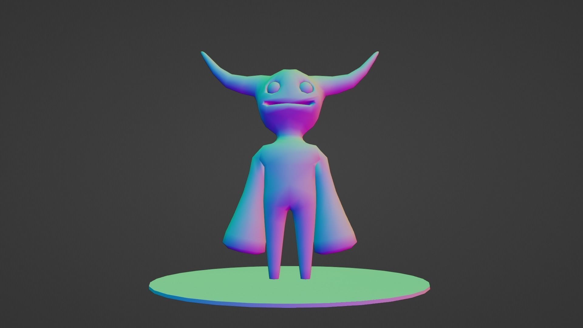3D model CUTE ANIMATED DEMON CHARACTER VR / AR / low-poly | CGTrader