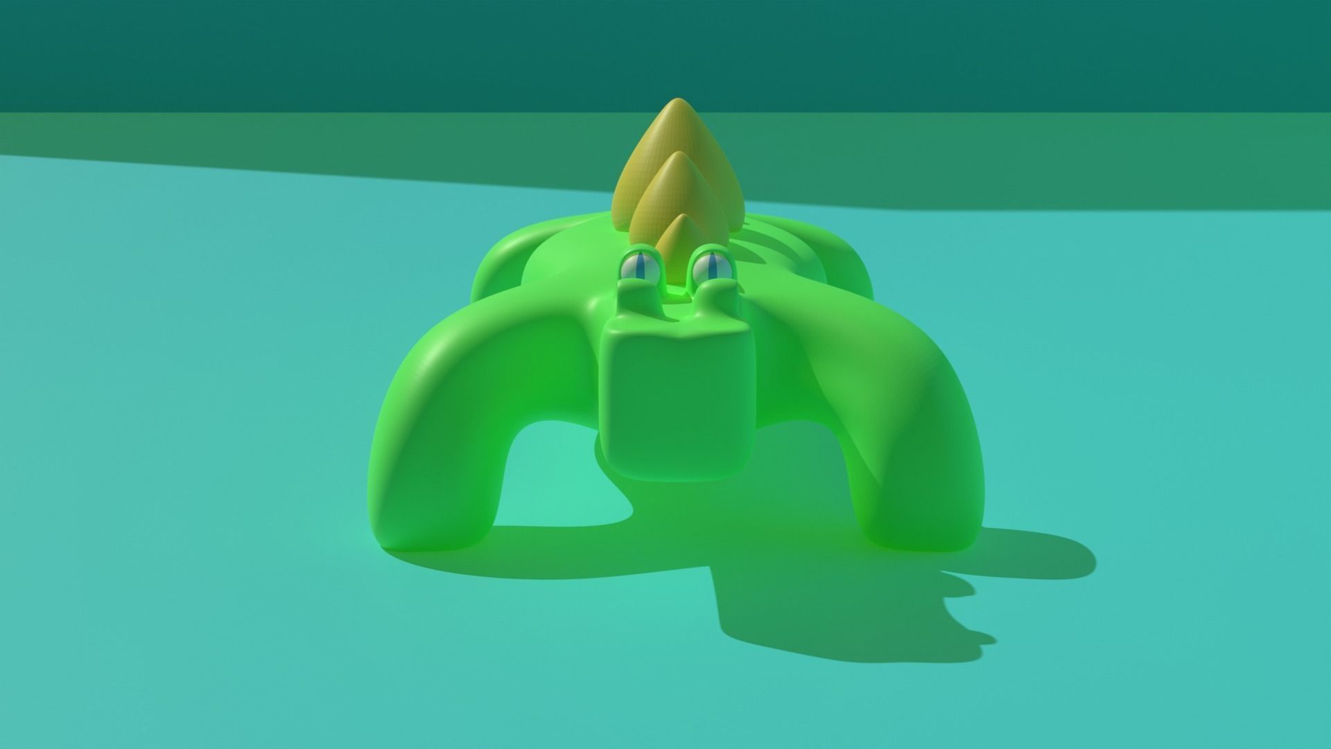 3D model Cartoony Pastel Crocodile VR / AR / low-poly | CGTrader