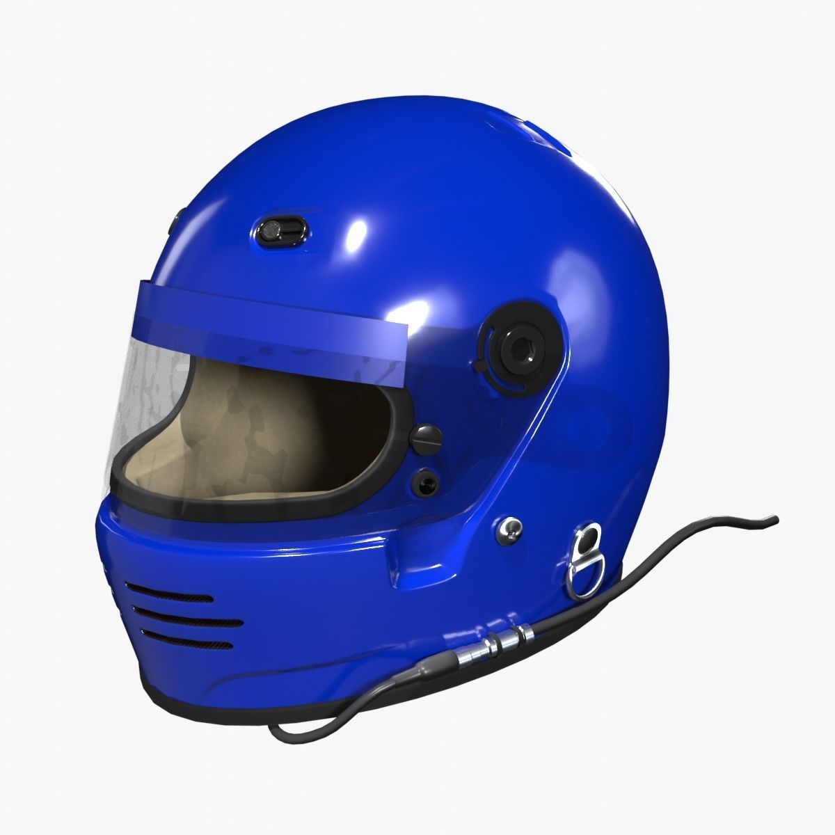 Bell M3 Racing Helmet 3D model | CGTrader
