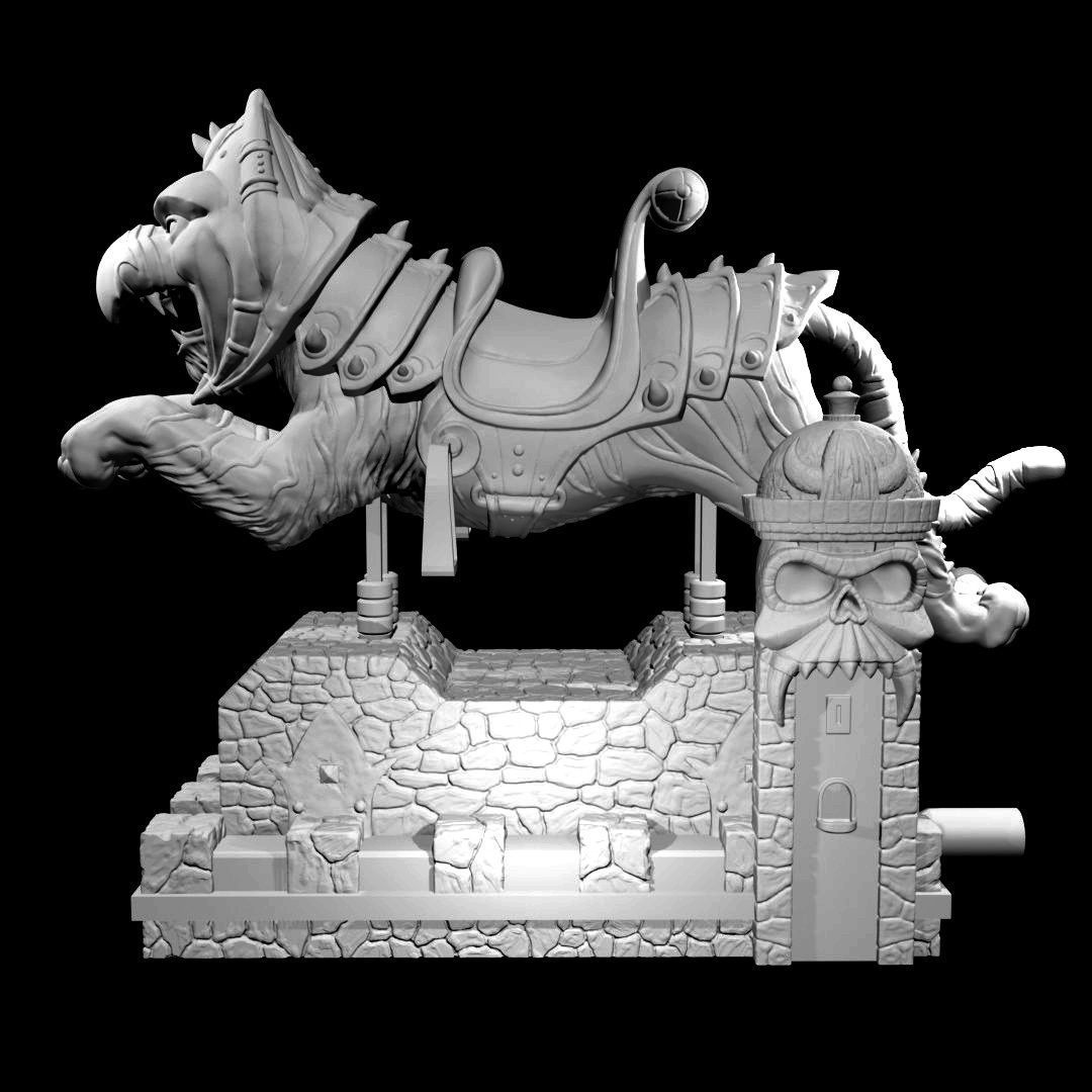 Battle Cat Kiddie Ride - Animated Model 3D model 3D printable | CGTrader