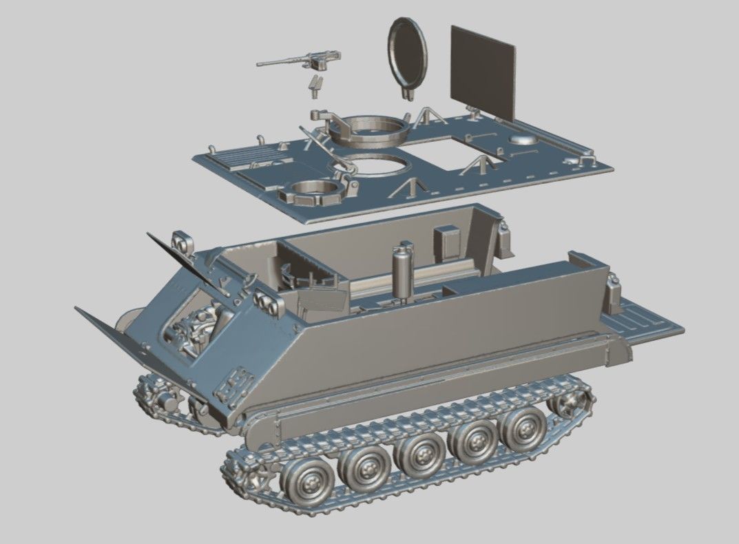 M113 TANK - GIJOE SIZE - FOR 3D PRINTING 3D model 3D printable | CGTrader