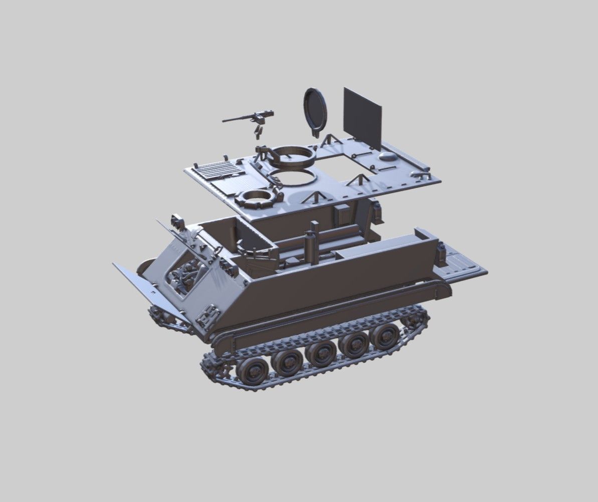 M113 TANK - GIJOE SIZE - FOR 3D PRINTING 3D model 3D printable | CGTrader