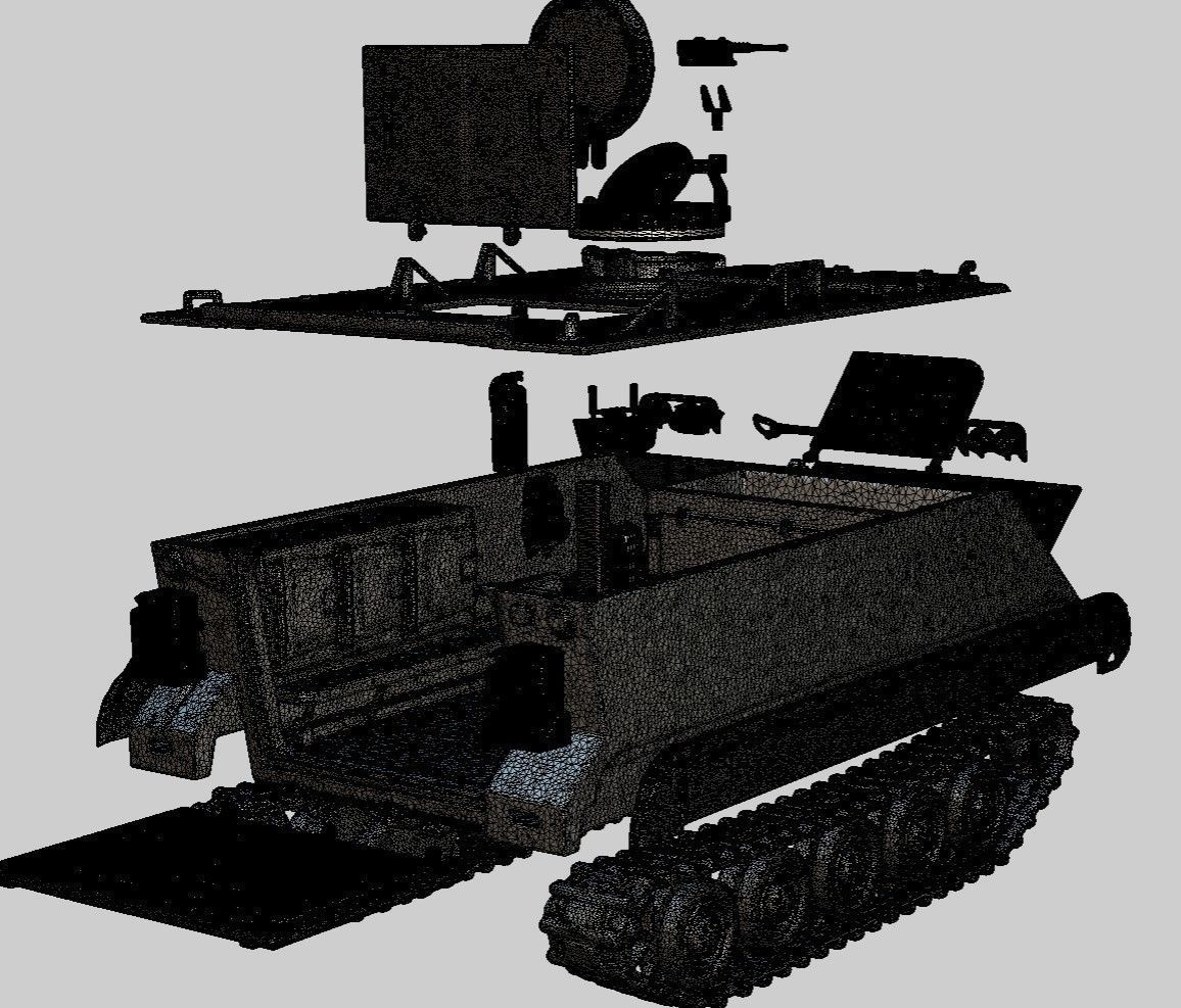 M113 TANK - GIJOE SIZE - FOR 3D PRINTING 3D model 3D printable | CGTrader
