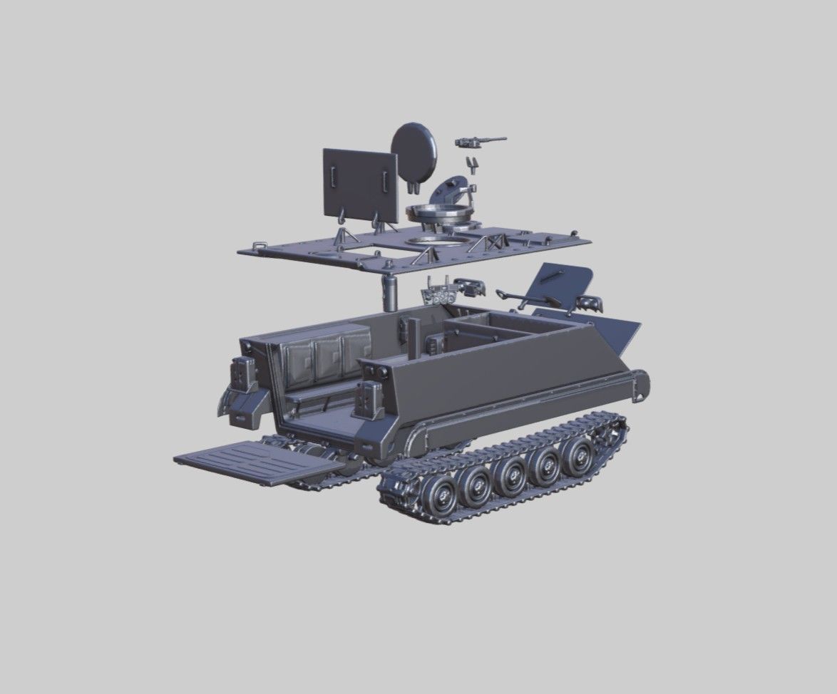 M113 TANK - GIJOE SIZE - FOR 3D PRINTING 3D model 3D printable | CGTrader