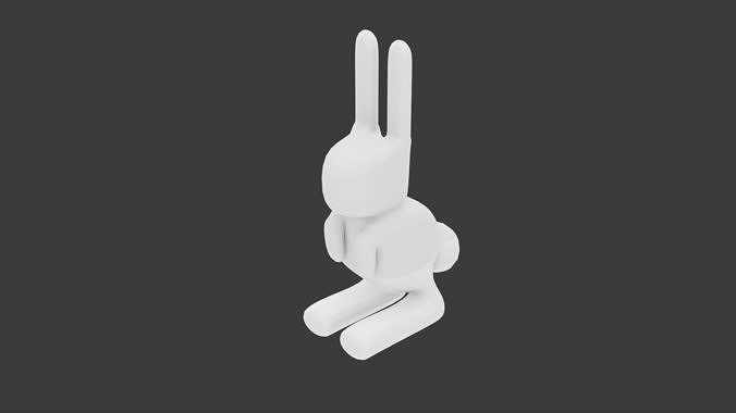 3D model Low Poly Bunny Base Mesh VR / AR / low-poly | CGTrader