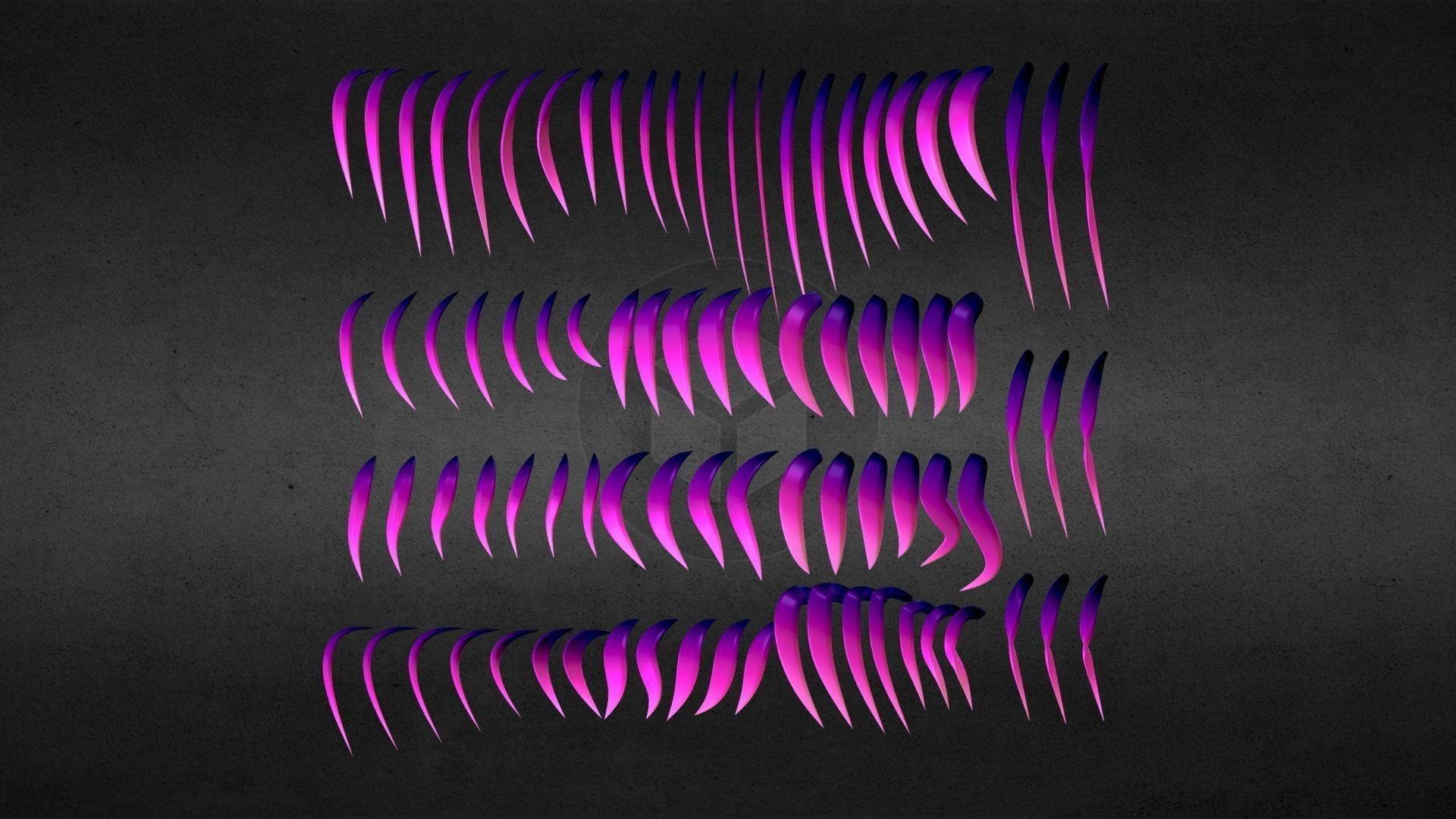 Hair curve meshes 3D model | CGTrader