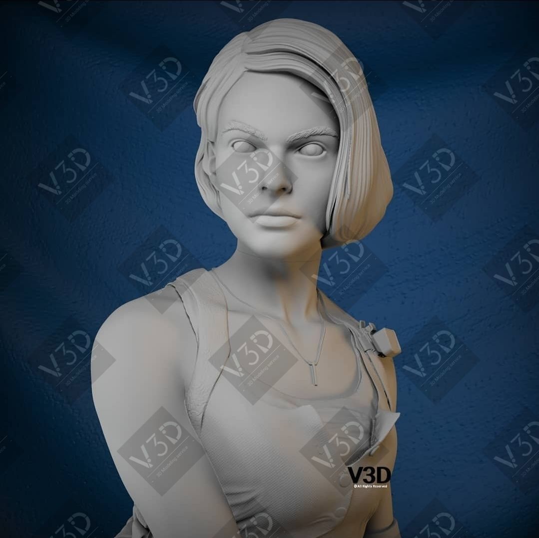 Jill Valentine - Resident Evil - V3D 3D model 3D printable | CGTrader