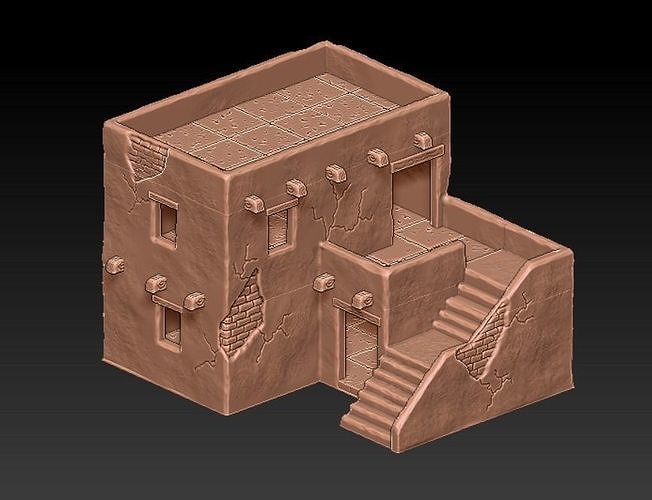 Terrain Scenery - Desert House 3 - 3D model 3D printable | CGTrader