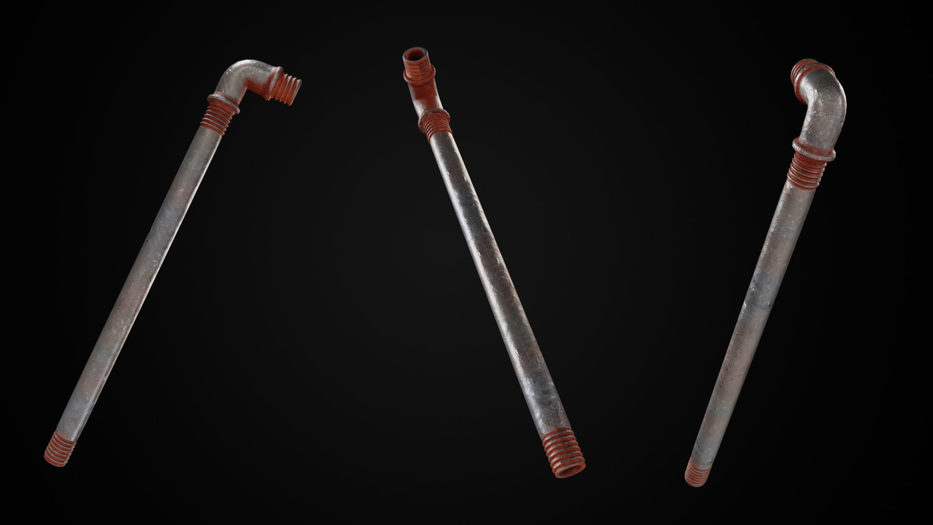 3D model Pipe weapon rusty for game asset VR / AR / low-poly | CGTrader