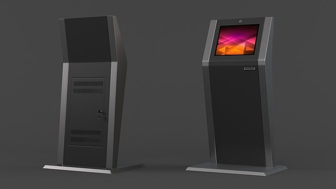 Electronic Kiosk 3D model | CGTrader