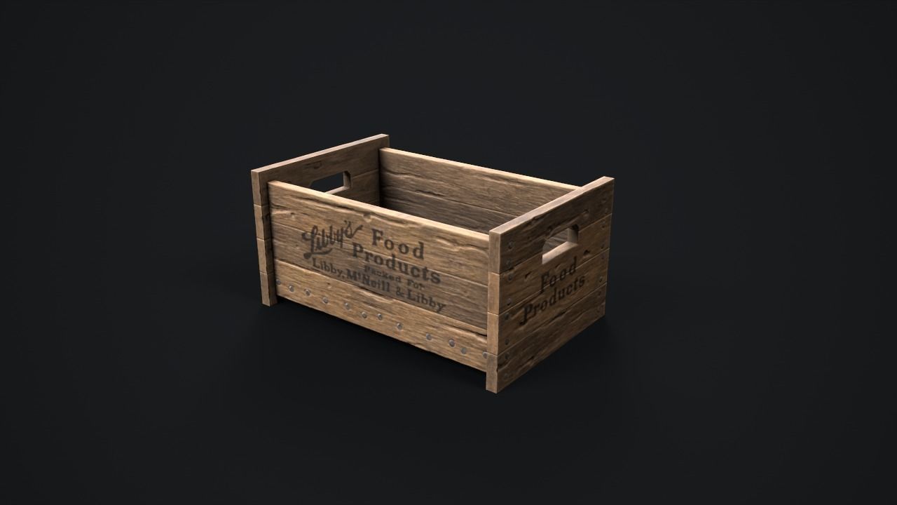 3D model Wooden Crate Props VR / AR / low-poly | CGTrader
