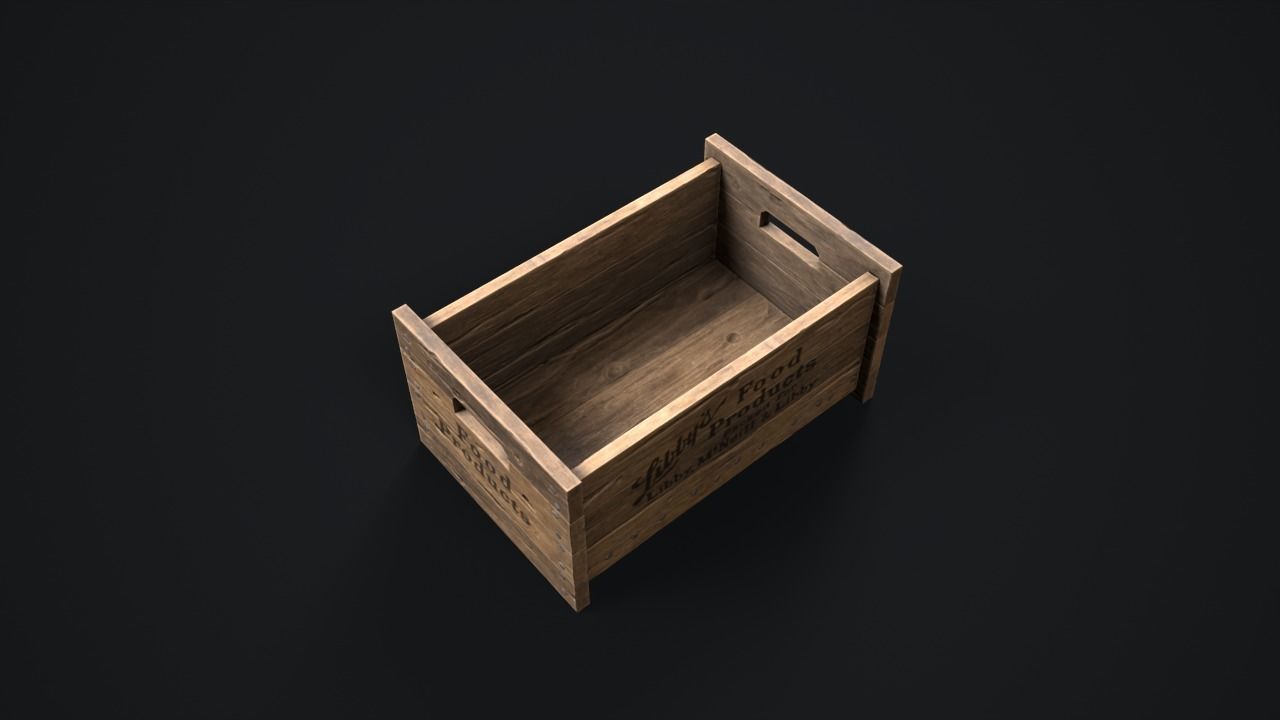 3D model Wooden Crate Props VR / AR / low-poly | CGTrader