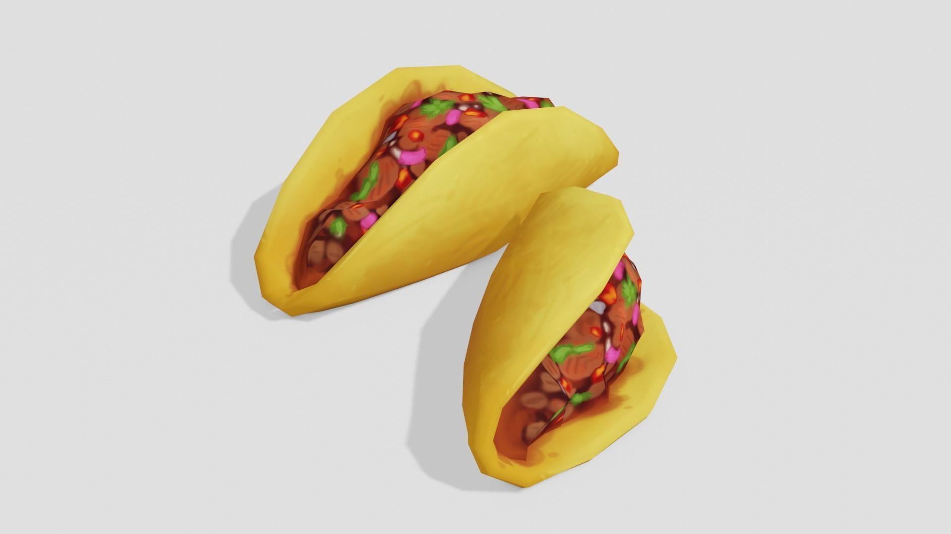 Taco - Hand Painted 3D model | CGTrader
