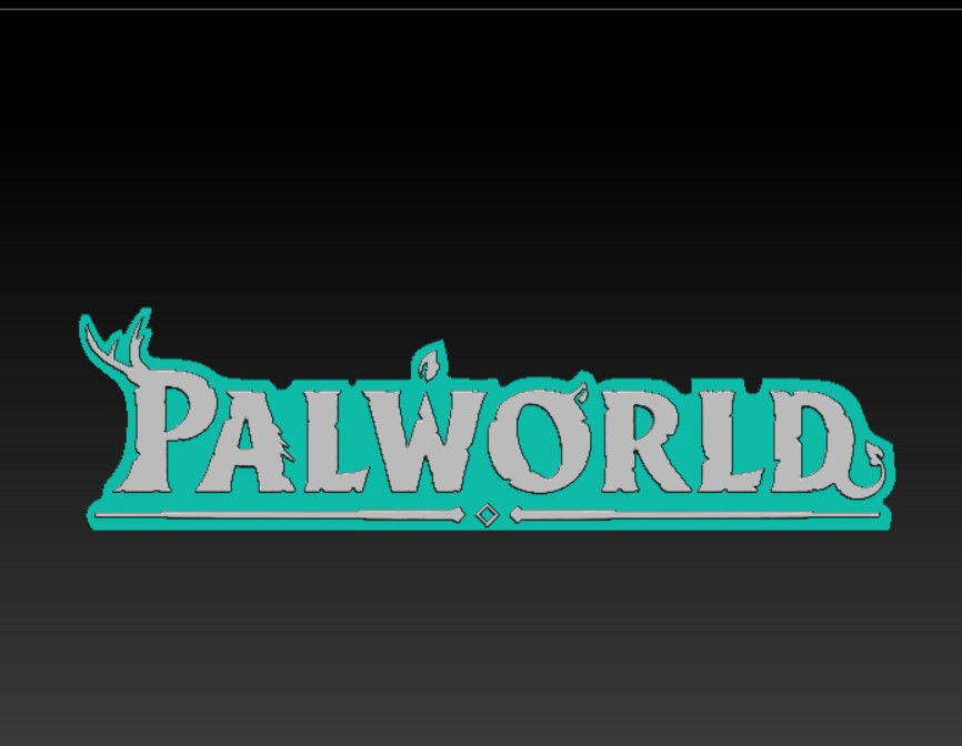 PALWORLD LOGO - KEYCHAIN - STL - 3MF MULTICOLOR 3D model 3D printable ...