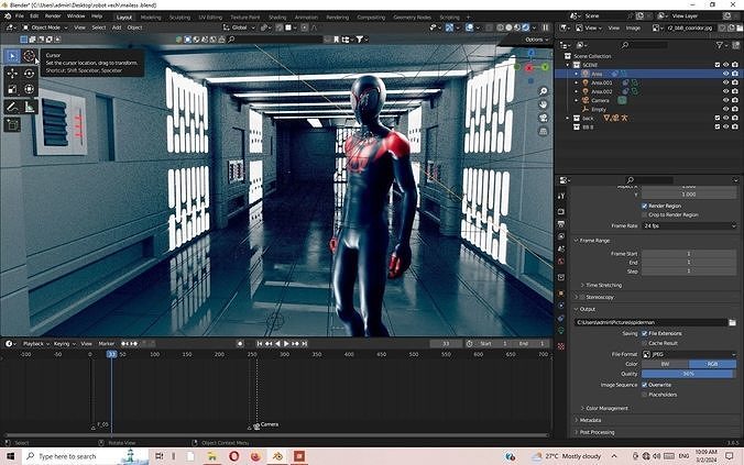 spider man animated like movie fbx blender file free VR / AR / low-poly ...