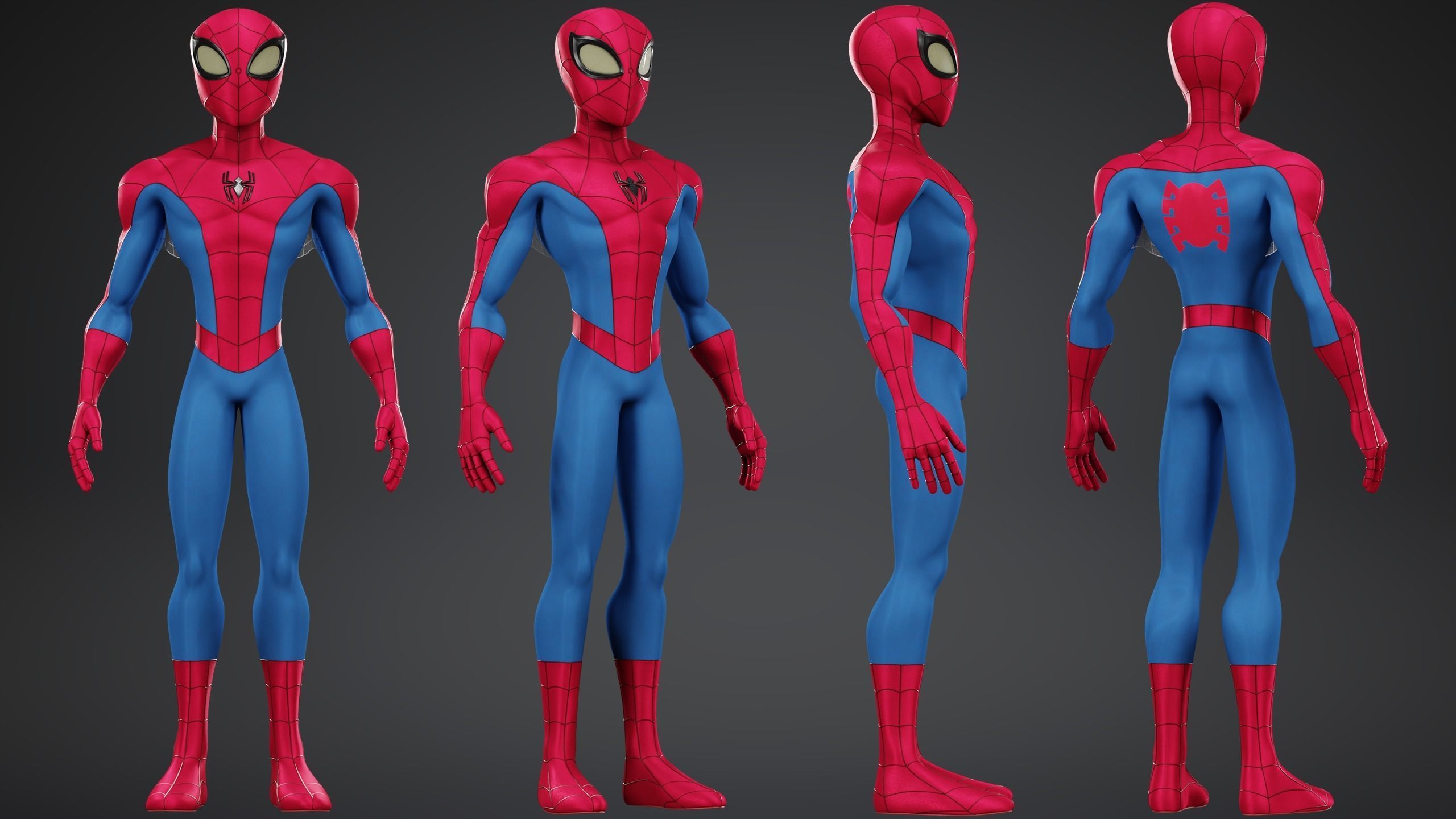 3D model Hyperreal Spectacular Spider-Man 3D Model VR / AR / low-poly ...