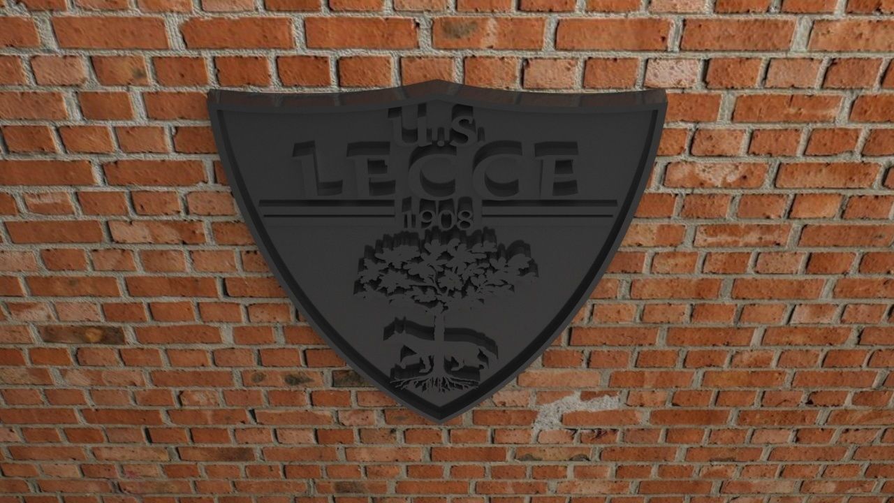 U S Lecce Logo 3D model 3D printable | CGTrader