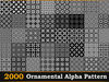2000 Ornamental Alpha Patterns And Tileable Borders Vol-2 Texture ...